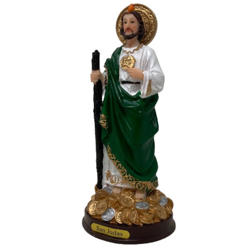 San Judas Tadeo Con Monedas 9 St. Jude Thaddeus Religious Figure - Etsy
