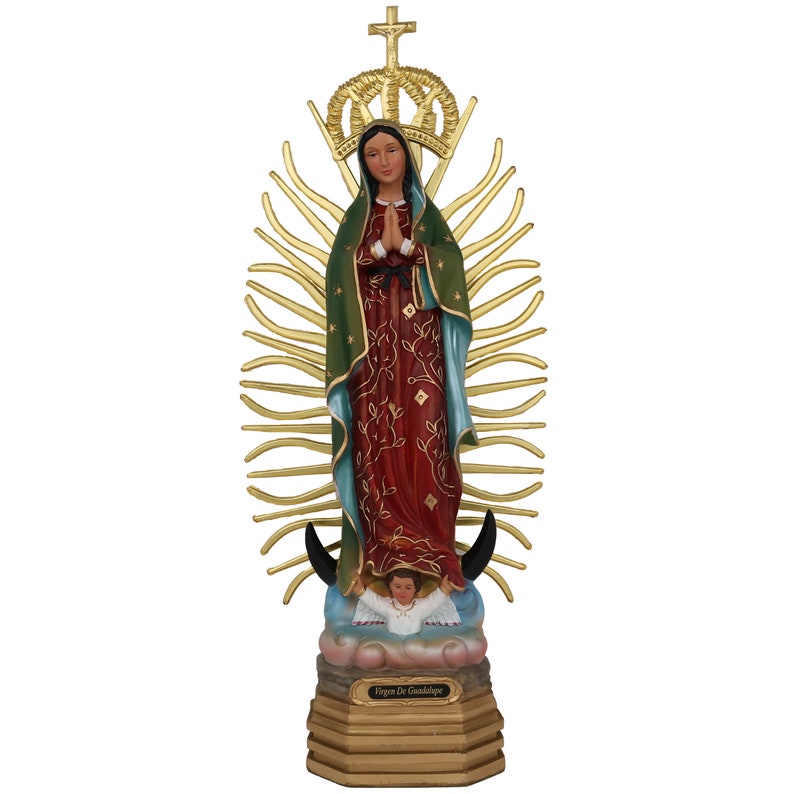 Virgen De Guadalupe 20 Plastico Rayos De Sol Our Lady of Guadalupe W ...
