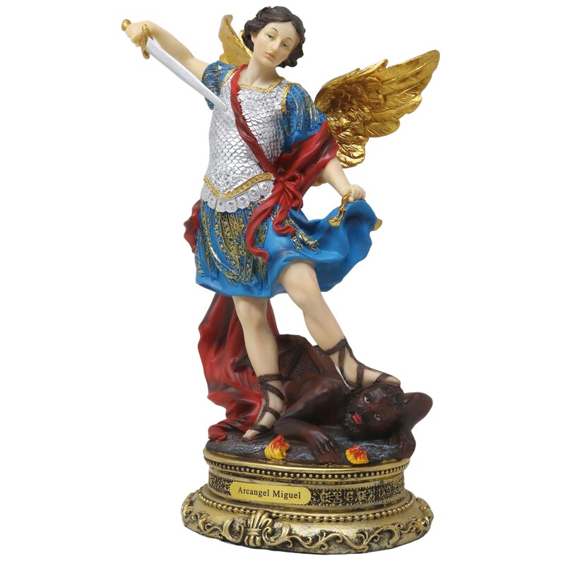 San Miguel Arcángel 12.5 Religious Figure St. Michael Archangel - Etsy