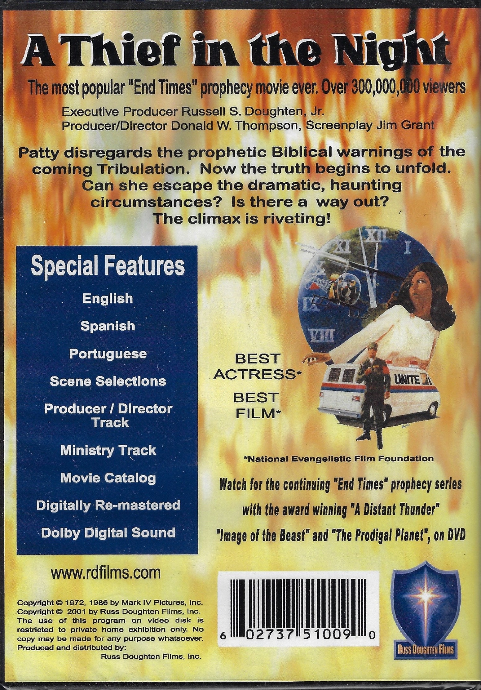 A Thief in the Night DVD 1972 - Etsy