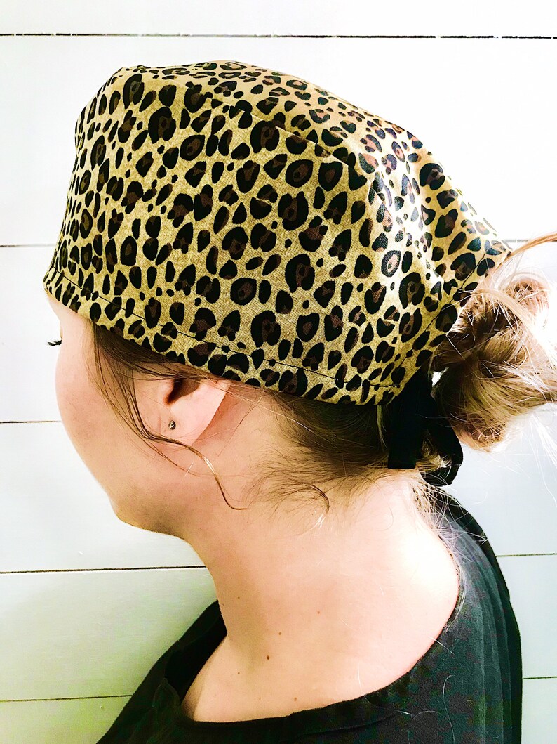 Leopard Print Scrub Cap - Etsy