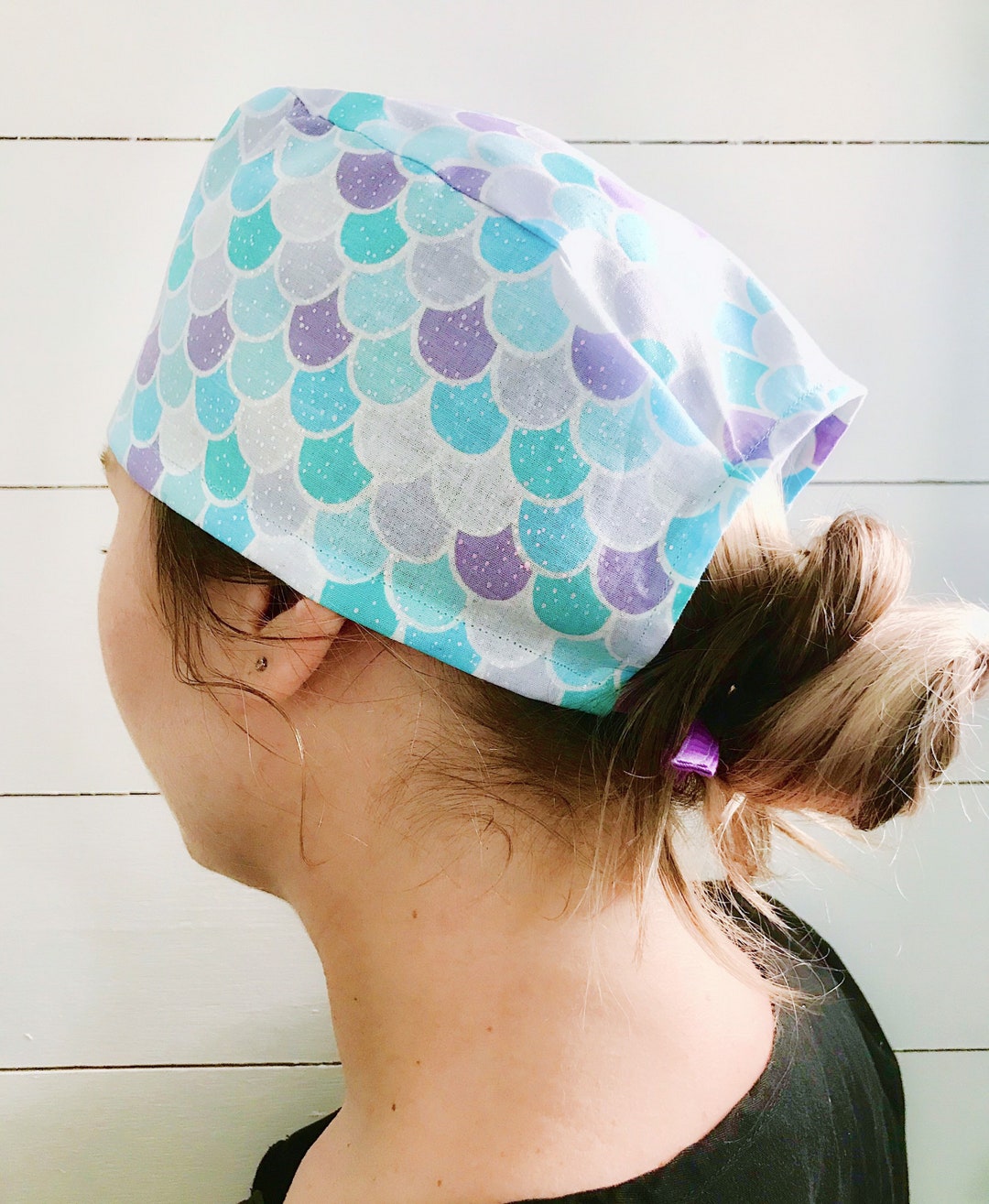 Mermaid Sparkle Scrub Cap - Etsy