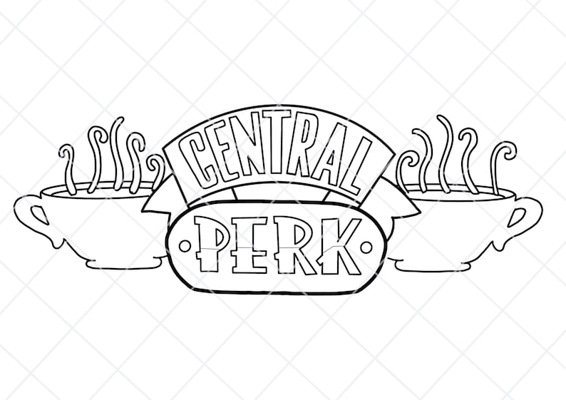 Friends Coloring Pages Coloring Book Digital Download | Etsy