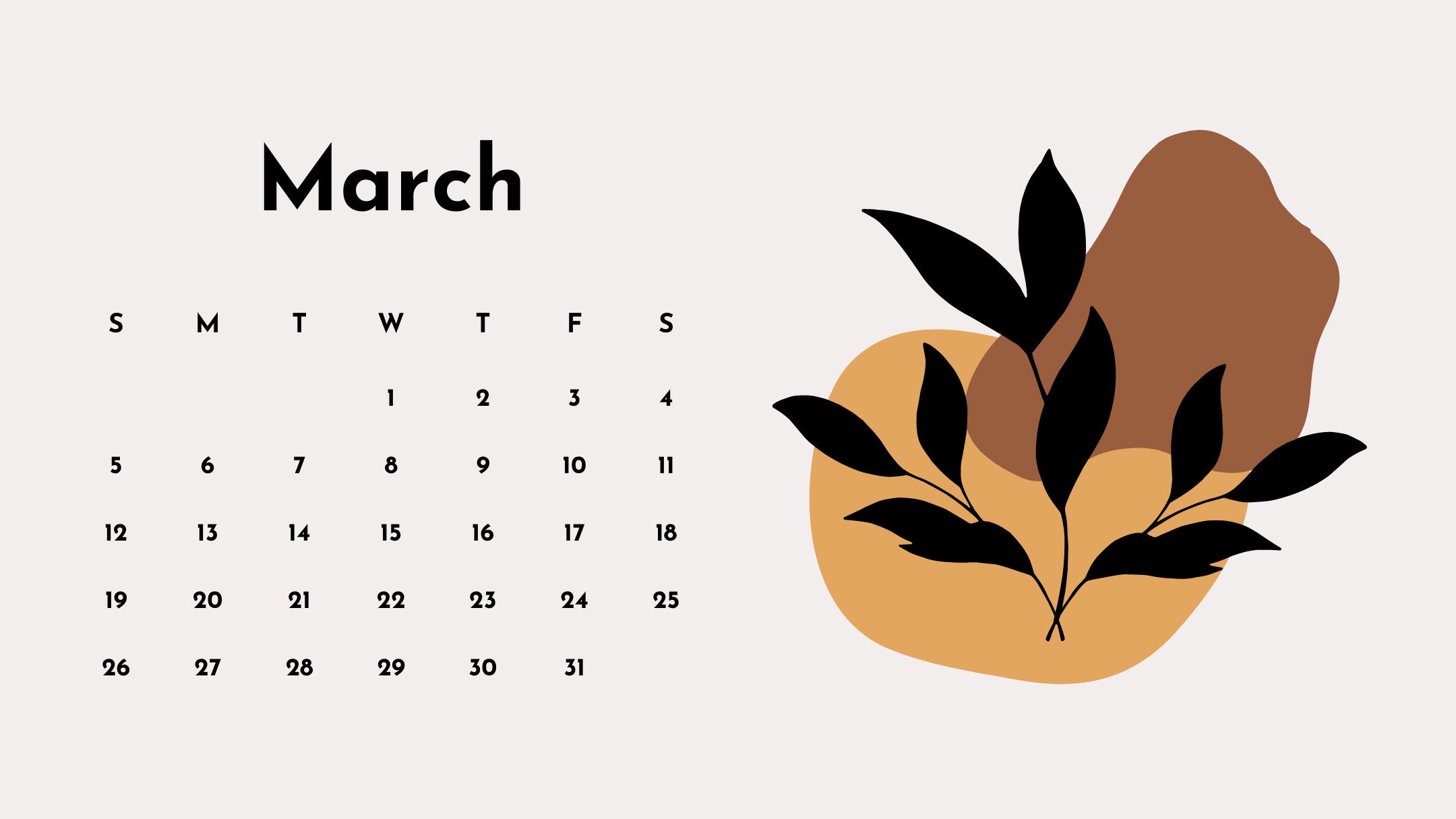 2023 Desktop Calendar Wallpaper, Minimalist Desktop Calendar Colorful ...
