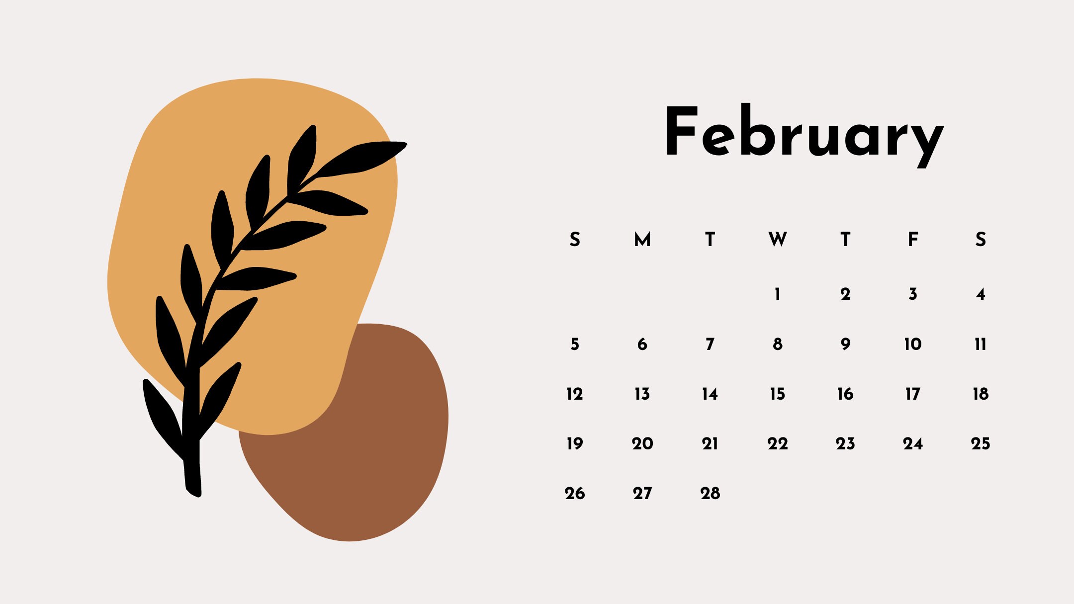 2023 Desktop Calendar Wallpaper, Minimalist Desktop Calendar Colorful ...