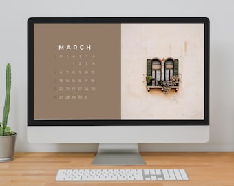 2023 Desktop Calendar Wallpaper, Manifestation Astrological Minimalist ...