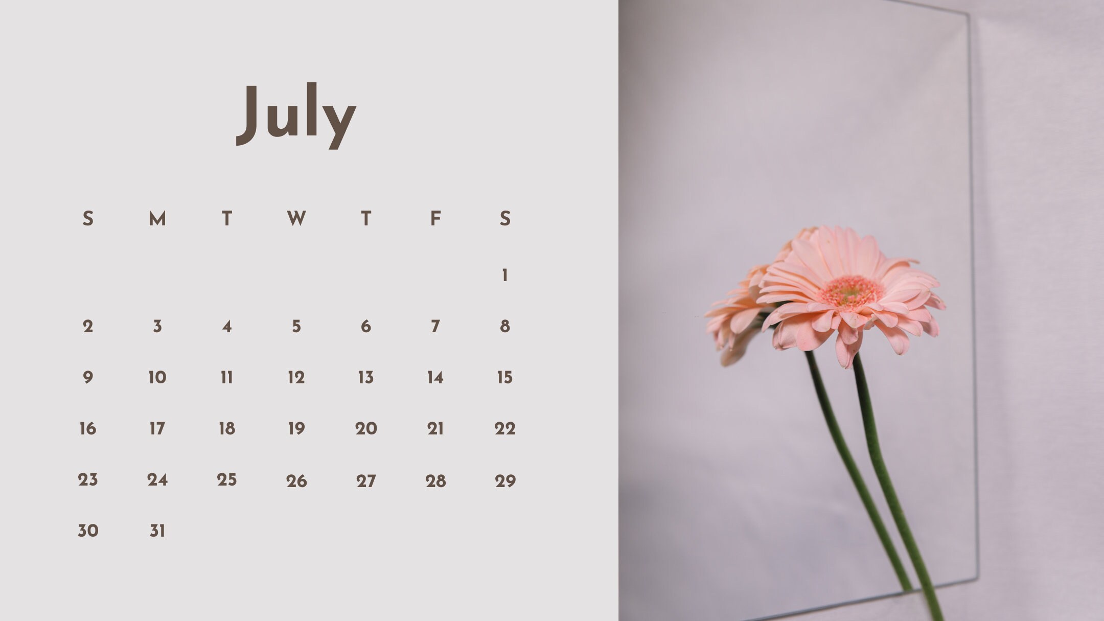 2023 Desktop Calendar Wallpaper, Desktop Calendar Aesthetic - Etsy