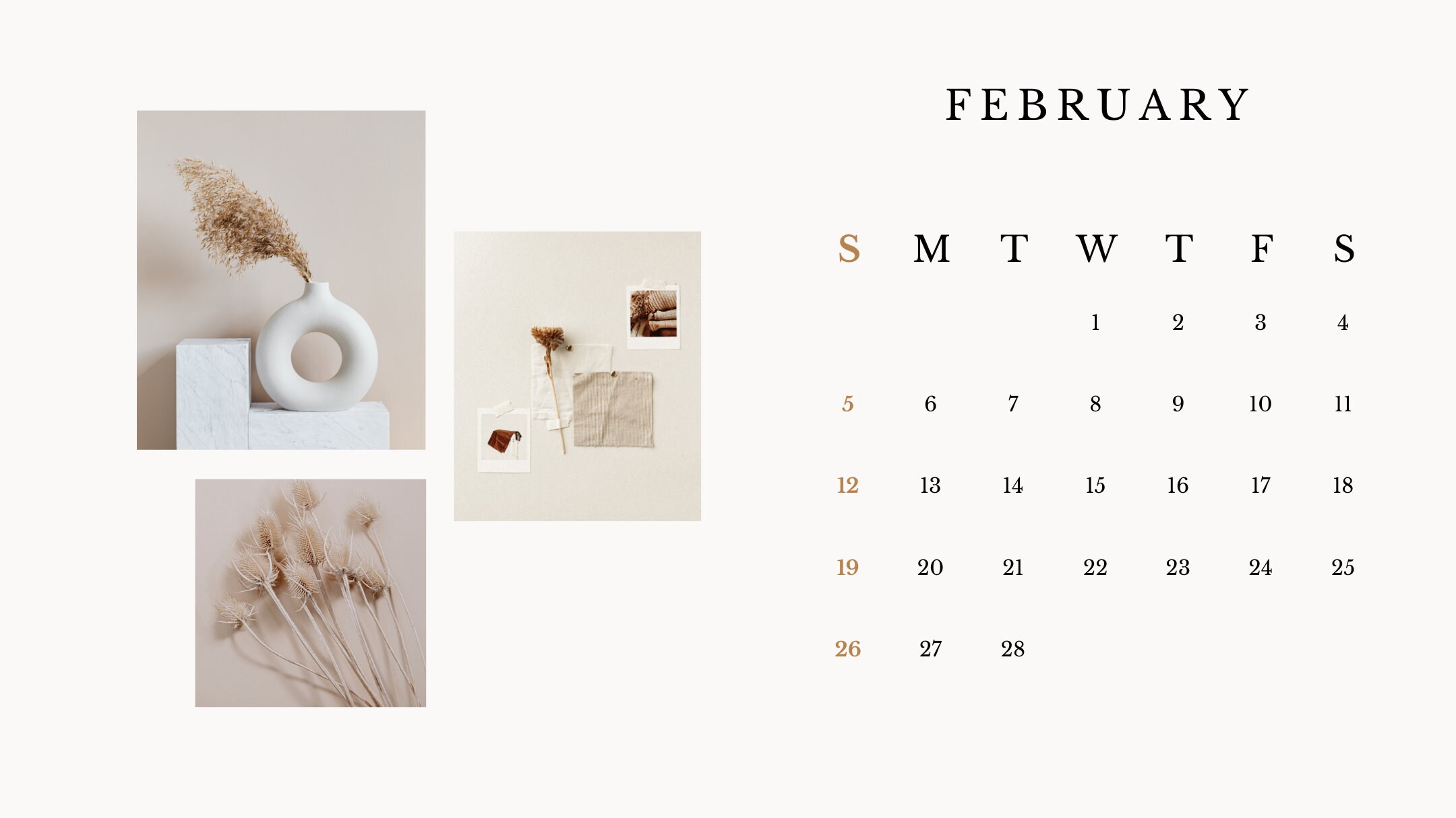 2023 Desktop Calendar Wallpaper, Minimalist Desktop Calendar Aesthetic ...