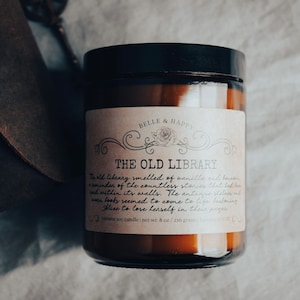 The Old Library Bookish Candles Literary Candle Gift for Librarian ...