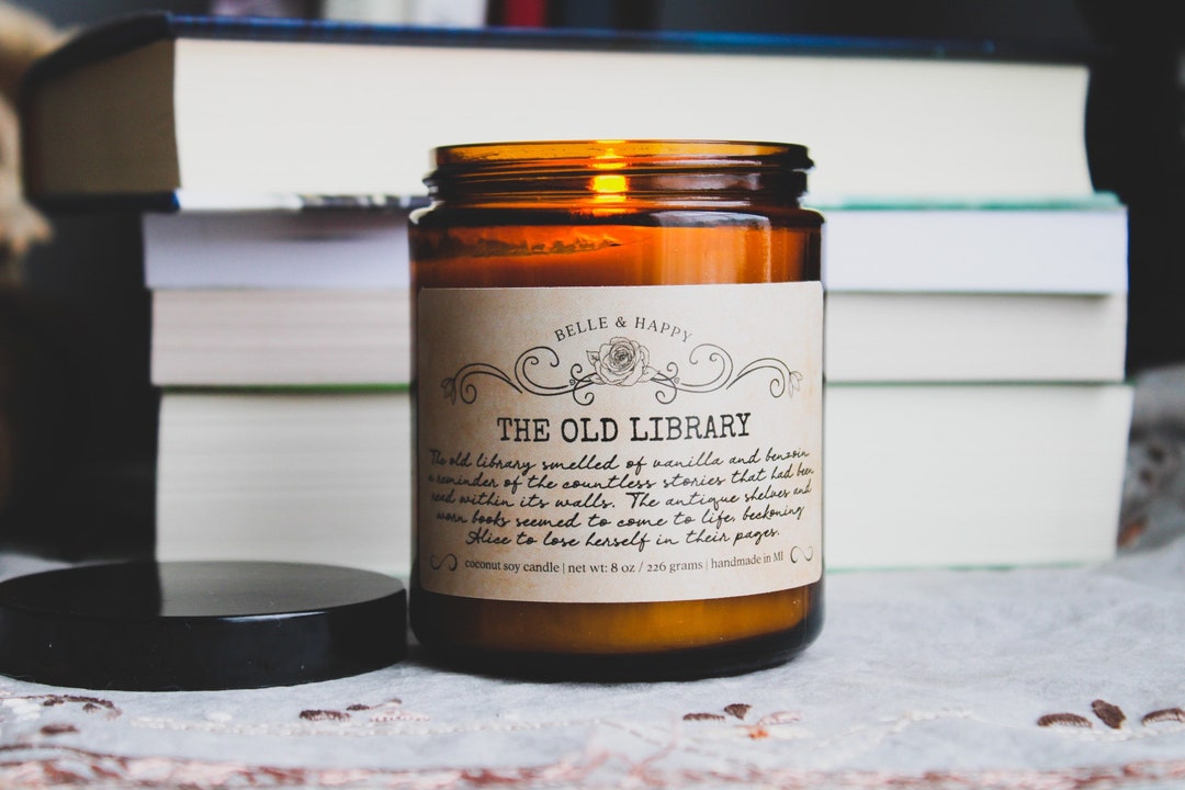 The Old Library Bookish Candles Literary Candle Gift for - Etsy