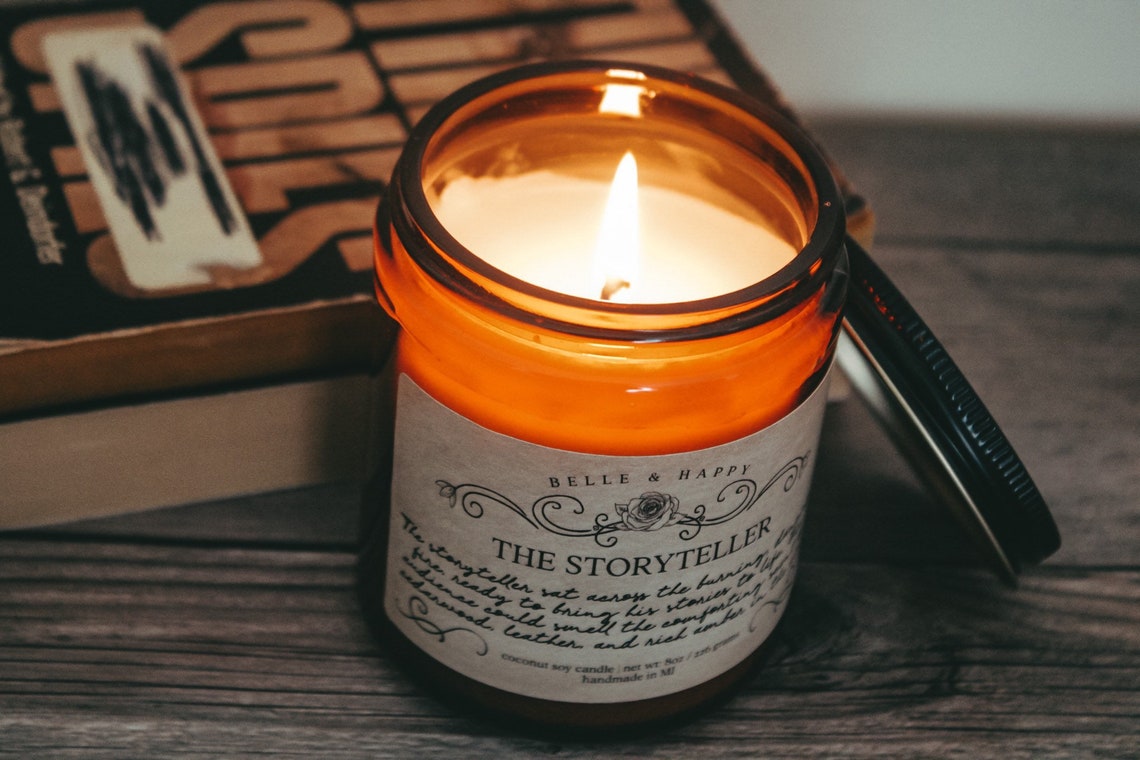 The Storyteller Candle Bookish Candles Book Inspired Candles - Etsy