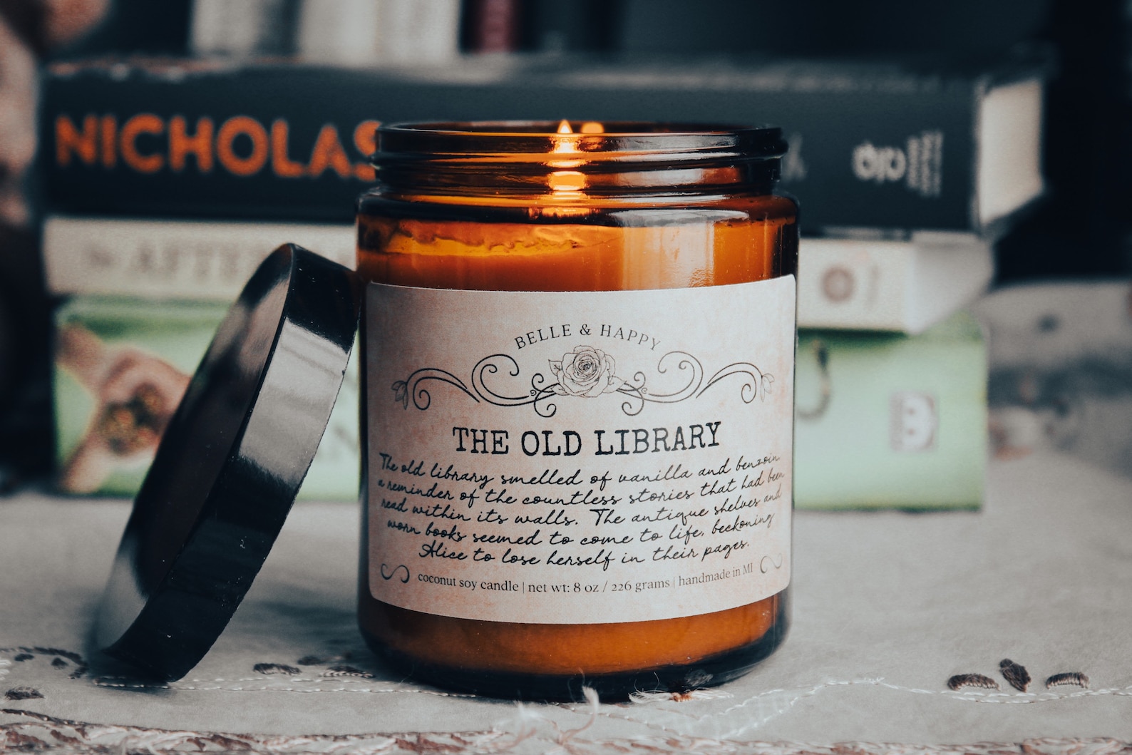 The Old Library Bookish Candles Literary Candle Gift for Librarian ...