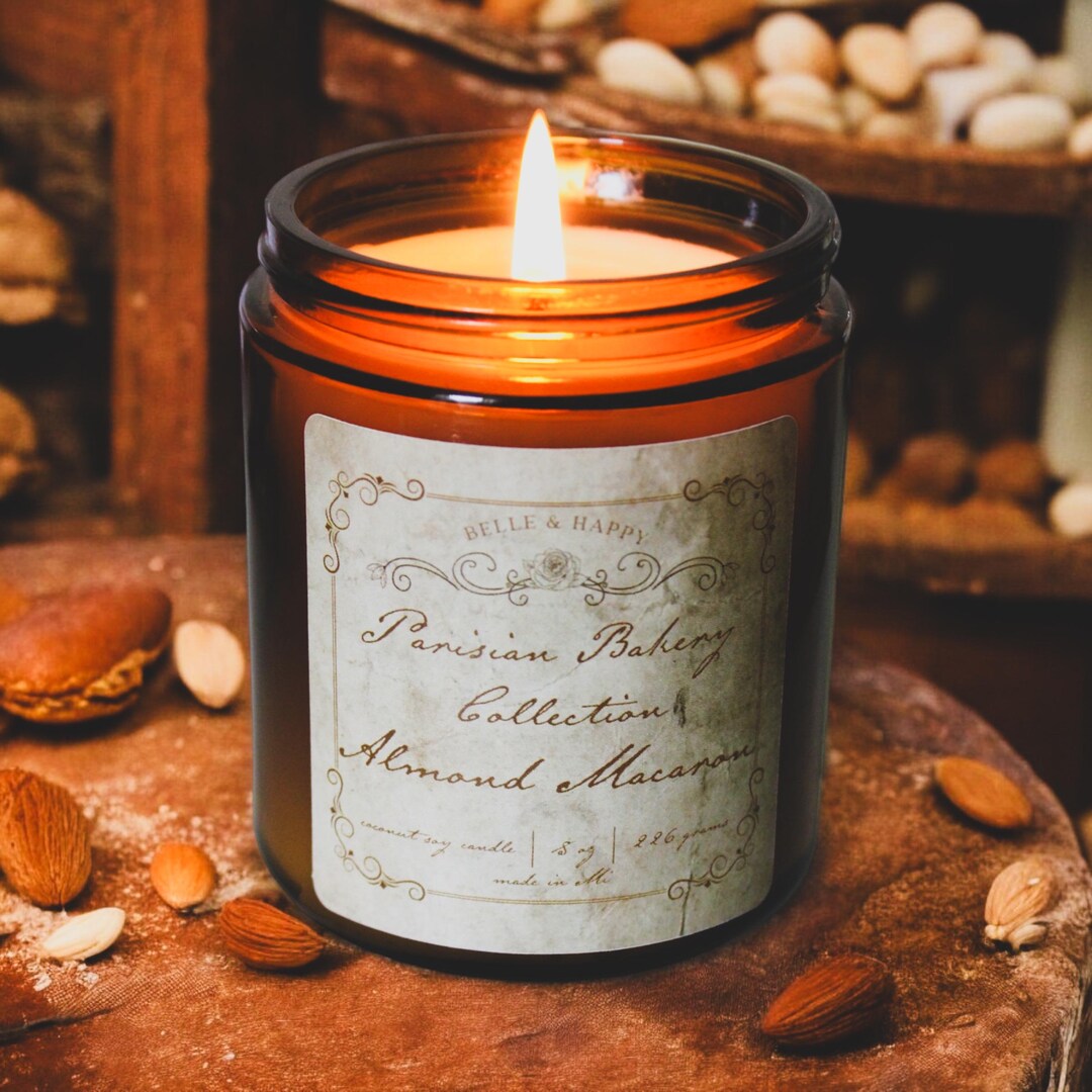 Almond Macaron, Parisian Bakery Collection, Food Scented Candle, Paris ...