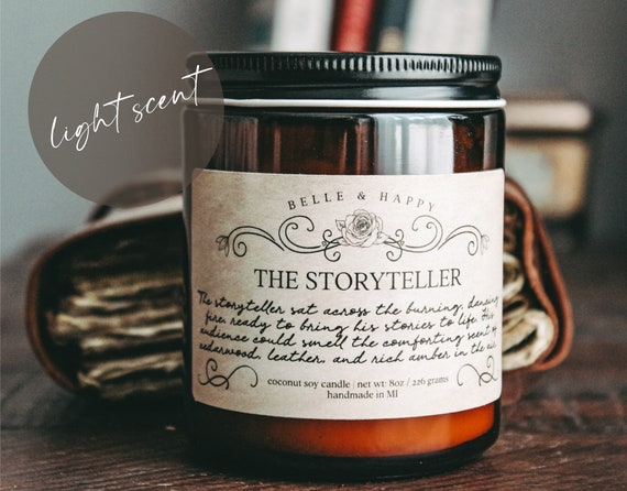 The Storyteller Candle Bookish Candles Book Inspired Candles - Etsy