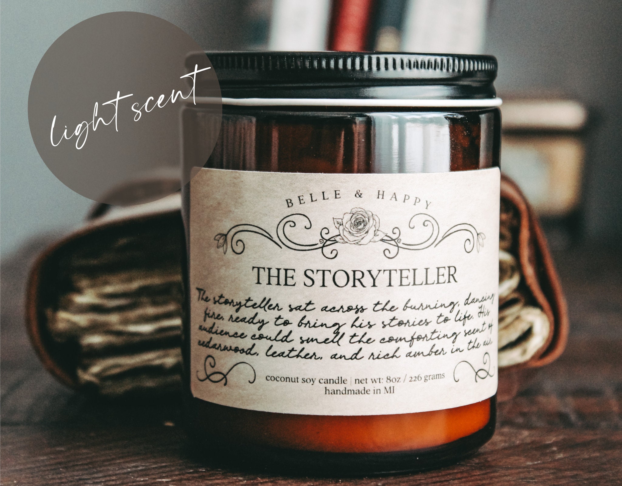 The Storyteller Candle Bookish Candles Book Inspired Candles - Etsy