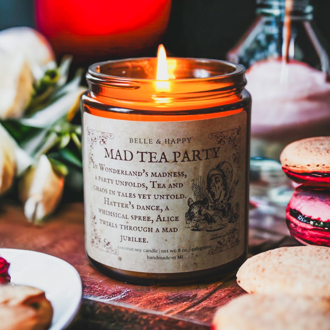 Alice in Wonderland Candle | Black Tea Lavender Coconut Soy Candle ...