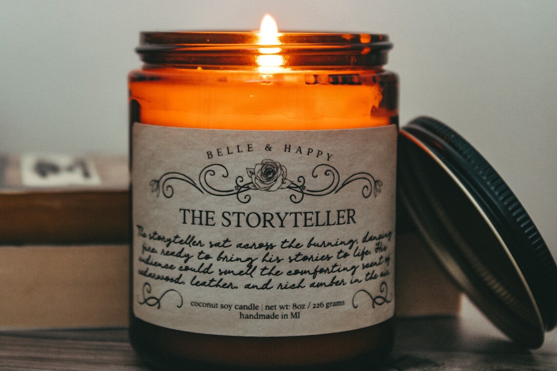 The Storyteller Candle Bookish Candles Book Inspired Candles - Etsy