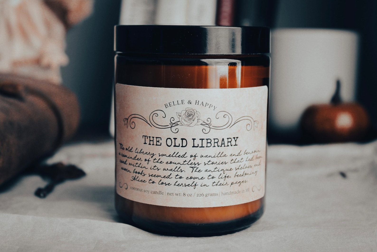 The Old Library Bookish Candles Literary Candle Gift for Librarian ...