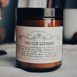 The Old Library Bookish Candles Literary Candle Gift for Librarian ...