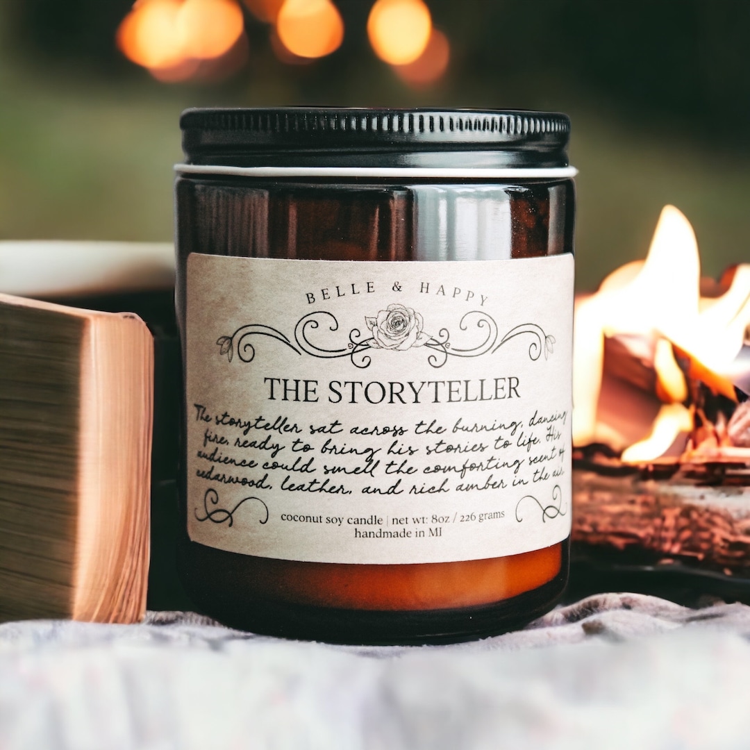 The Storyteller Candle, Bookish Candles, Book Inspired Candles for Book ...