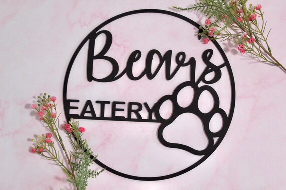 Dog Sign Dog Food Sign DOG EATERY Personalized Dog Sign - Etsy
