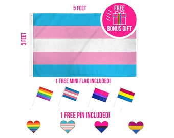 Rainbow Trans Flag | Etsy