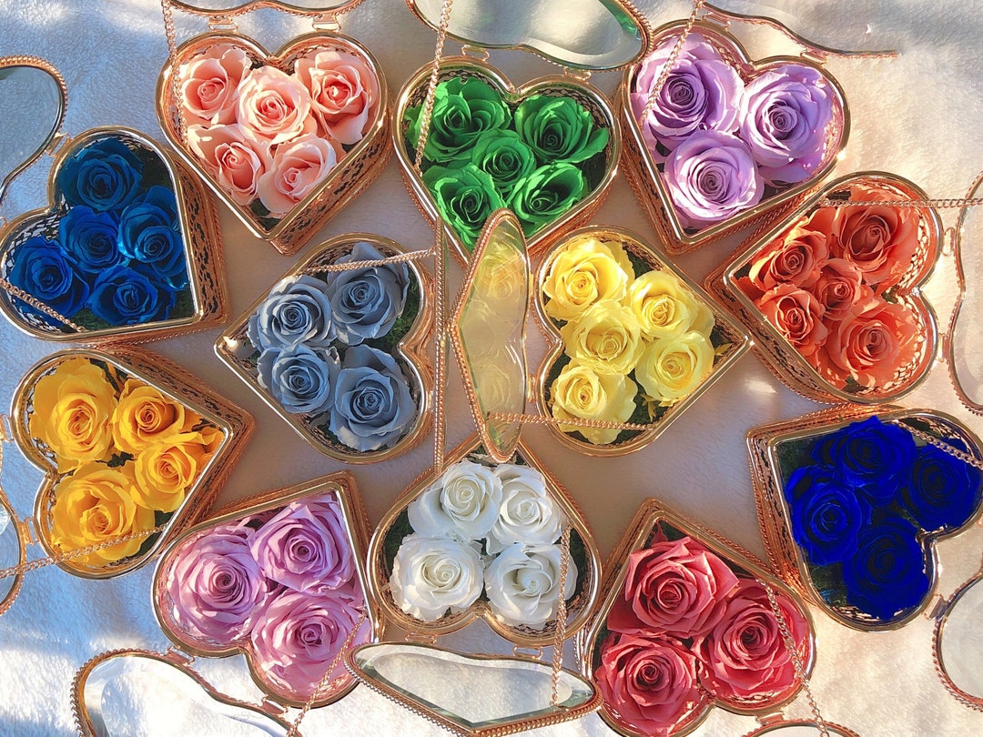 LGBTQ Pride Month | Roses in a Vintage Heart Glass Jewelry Box, Wedding ...