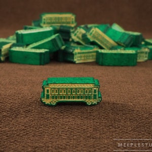 Ticket to Ride 25 Pcs X Wooden Train Cars Round Marke - Etsy