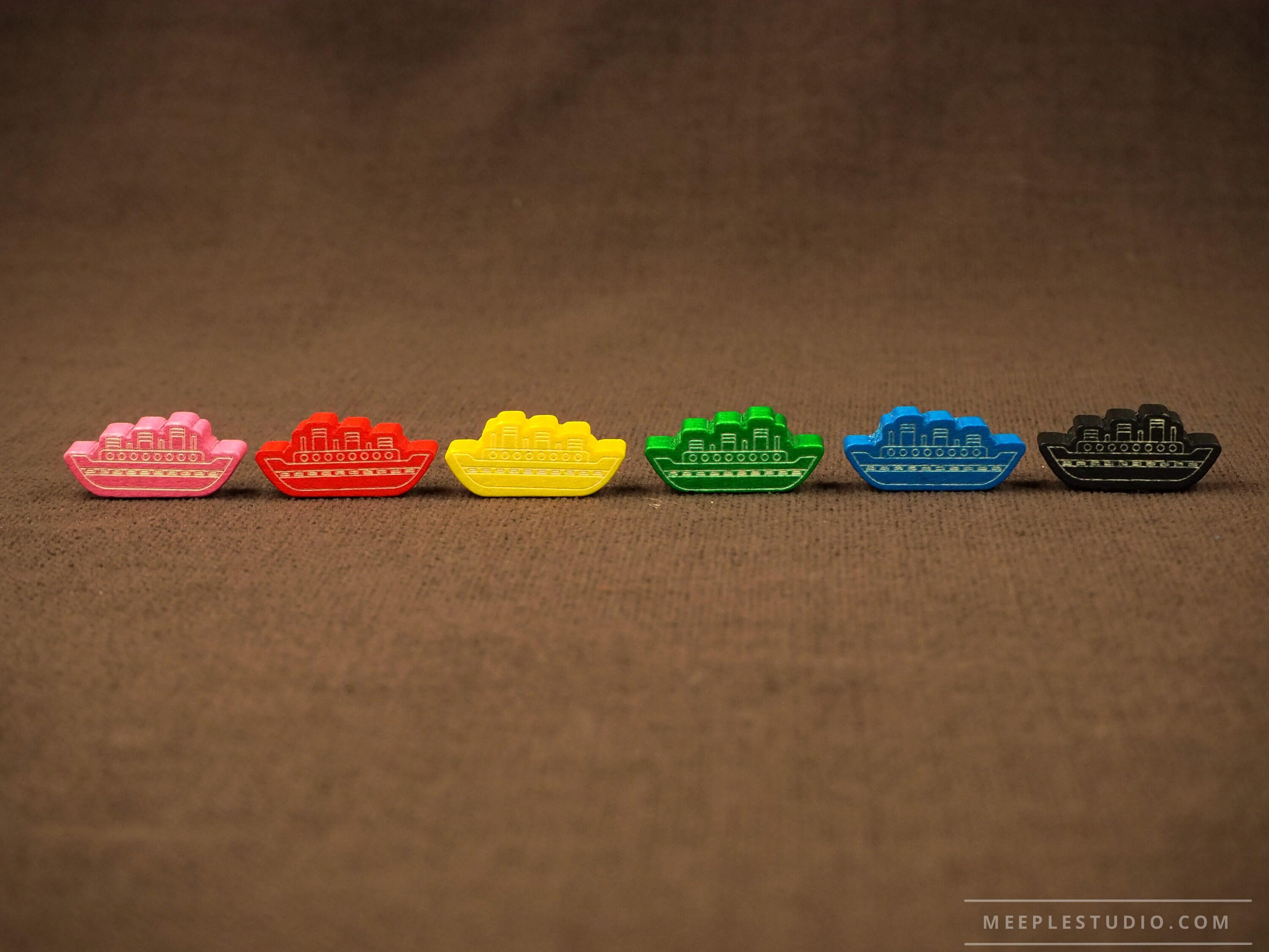 Ticket to Ride Rails and Sails, 50 Pcs X Wooden Ship, Collector's Set ...
