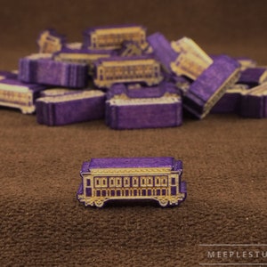 Ticket to Ride 45 Pcs Wooden Train Set - Handcrafted Replacement Game ...