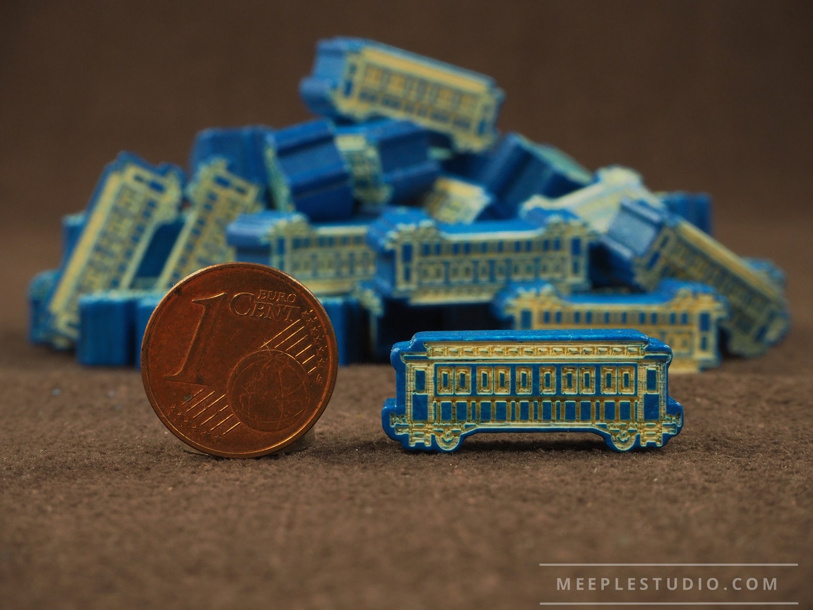 Ticket to Ride, 25 Pcs X Wooden Train Cars + Round Marke, Collector's ...