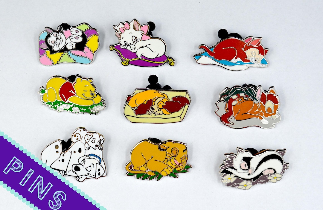 Sleeping Animals Disney Pins
