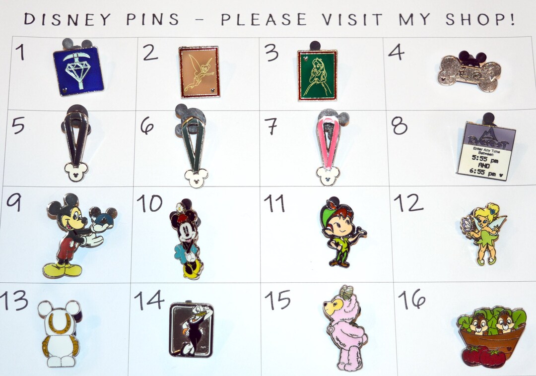 Disney Pins | Mickey Minnie Mouse | Tuffy | Alice | Daisy Duck | Tinker ...