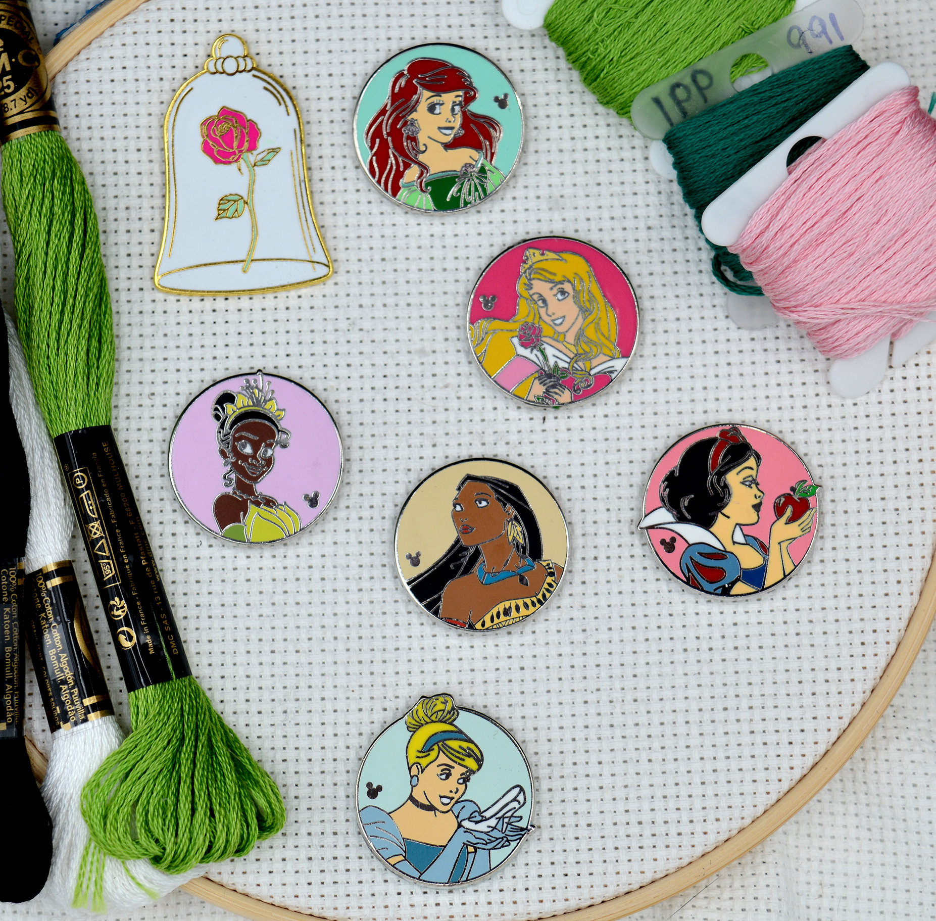 Disney Princess Needle Minders Pocahontas Ariel | Etsy