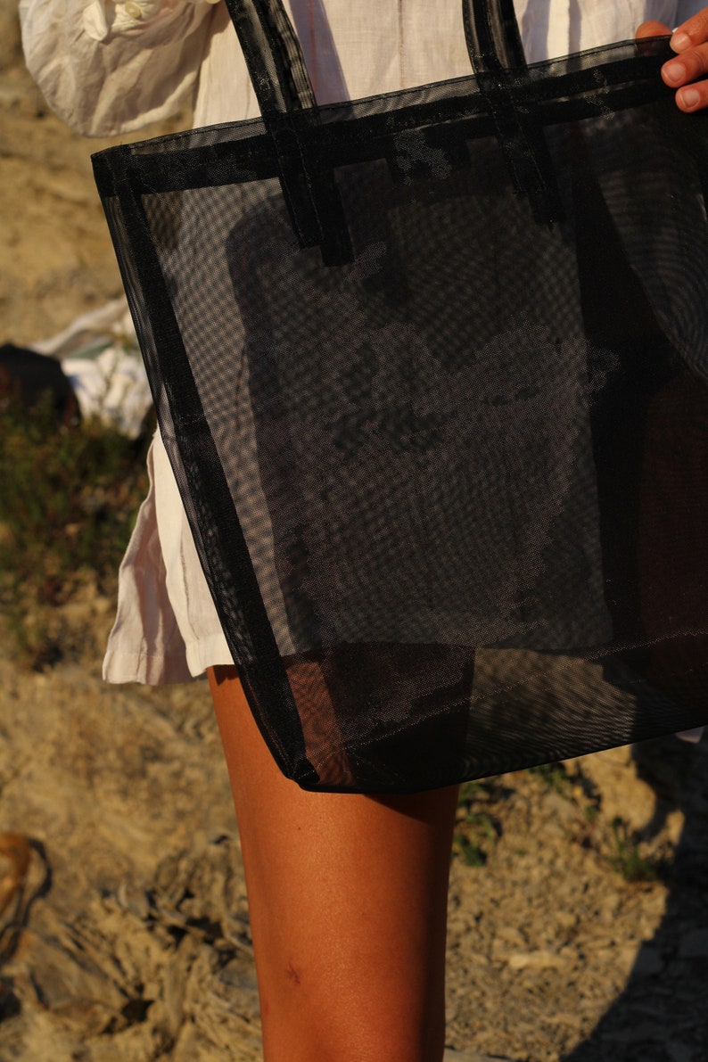 Transparent Tote Bag See Trough Summer Bag Beach Pool Tote - Etsy