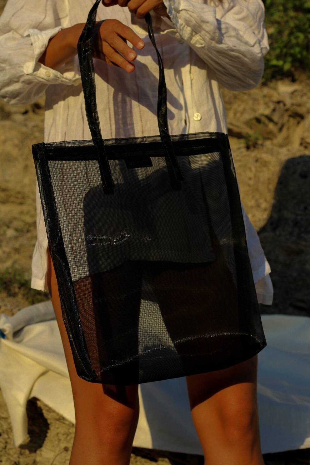 Transparent Tote Bag See Trough Summer Bag Beach Pool Tote - Etsy