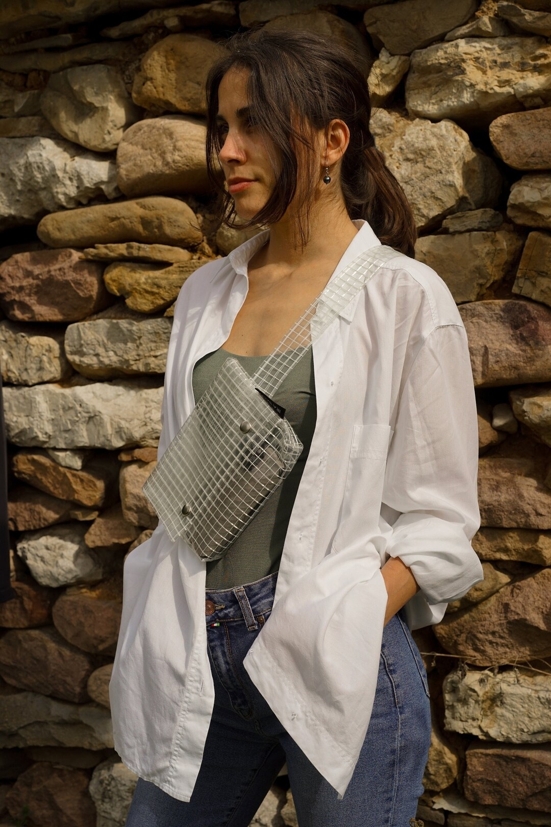 Clear Vinyl Waist Bag: Transparent Fanny Pack, Festival Rave Pouch - Etsy