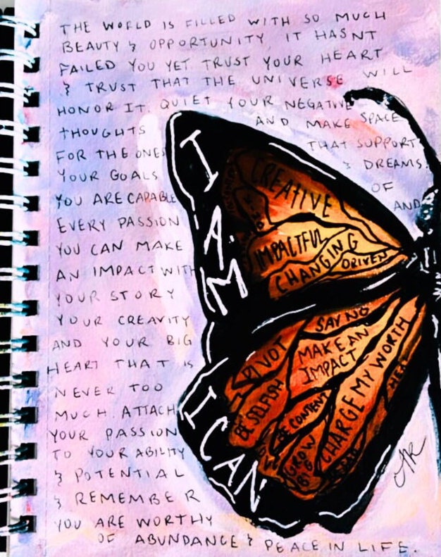 How to Paint Art Therapy Butterfly Online Paint Class Self-love ...