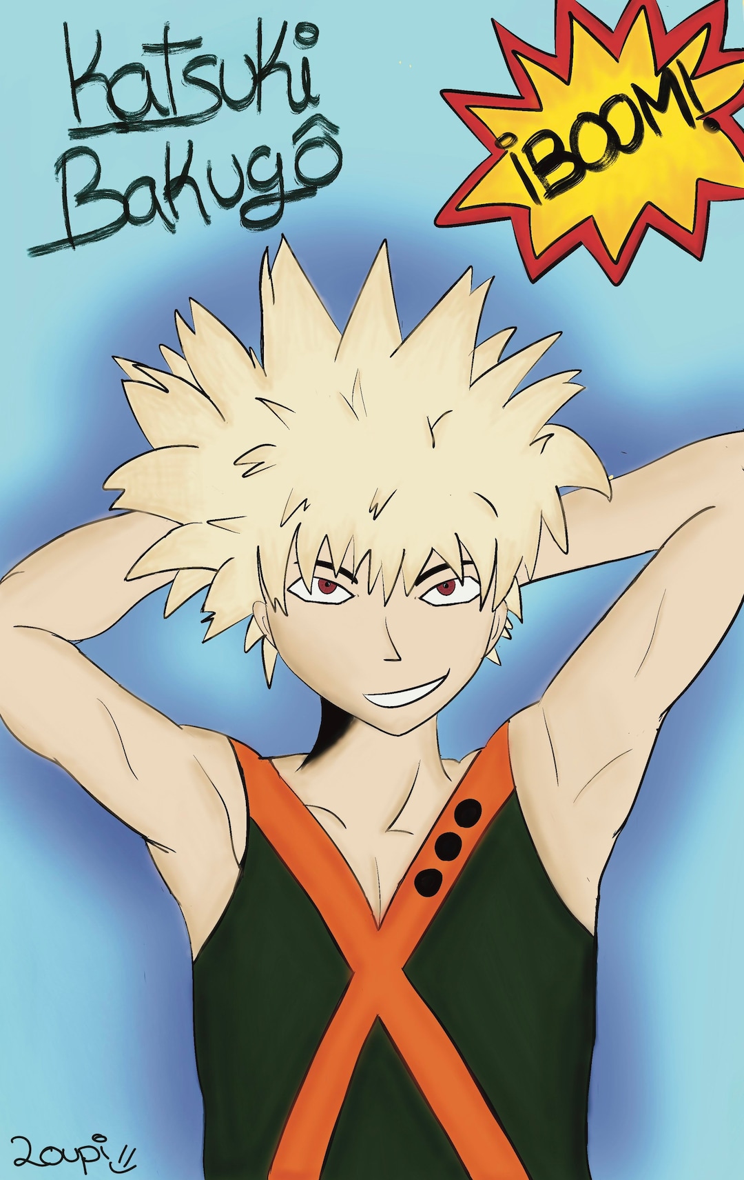 Fanart Bakugo Katsuki - Wallpaper - Etsy