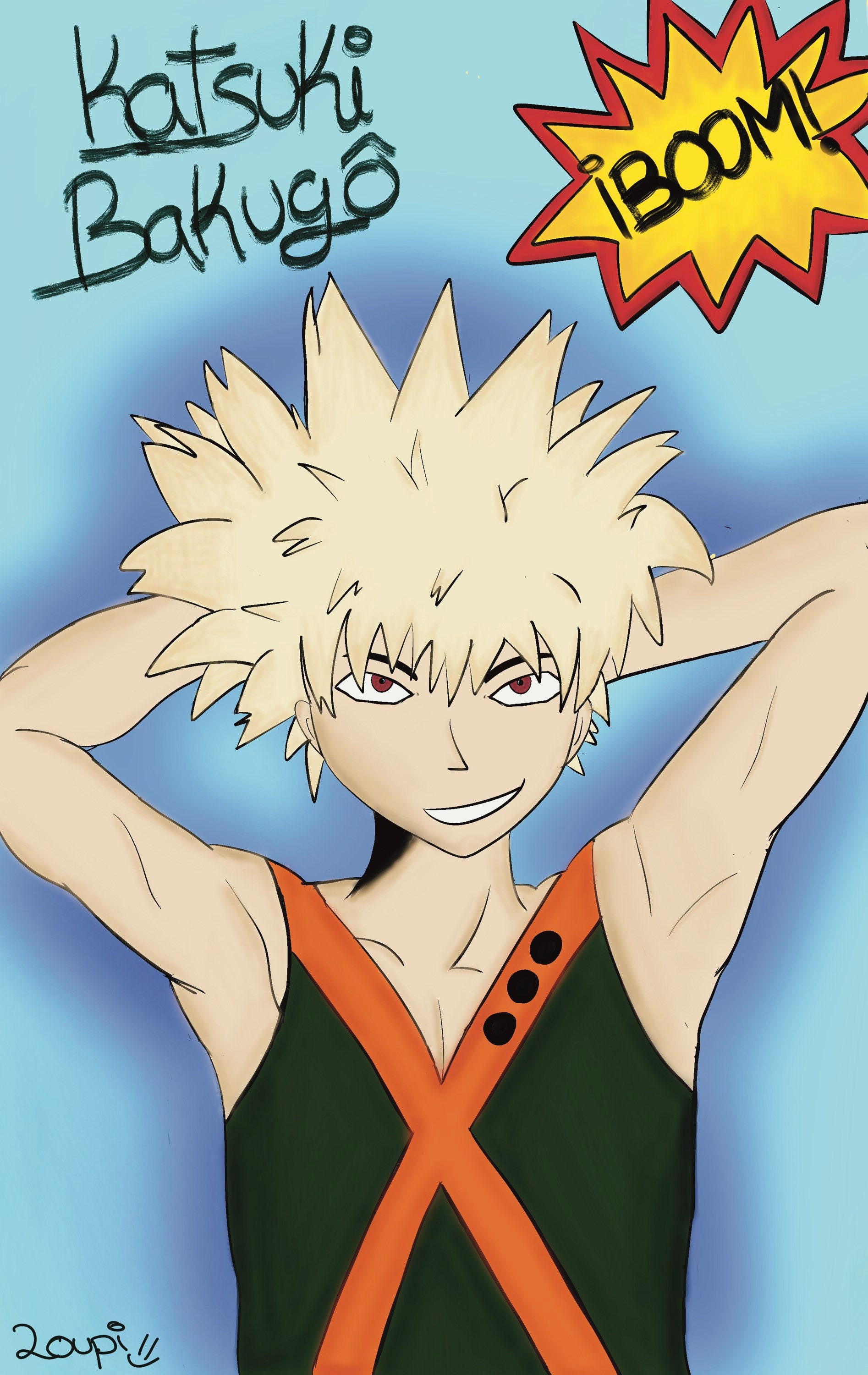 Fanart Bakugo Katsuki - Wallpaper - Etsy