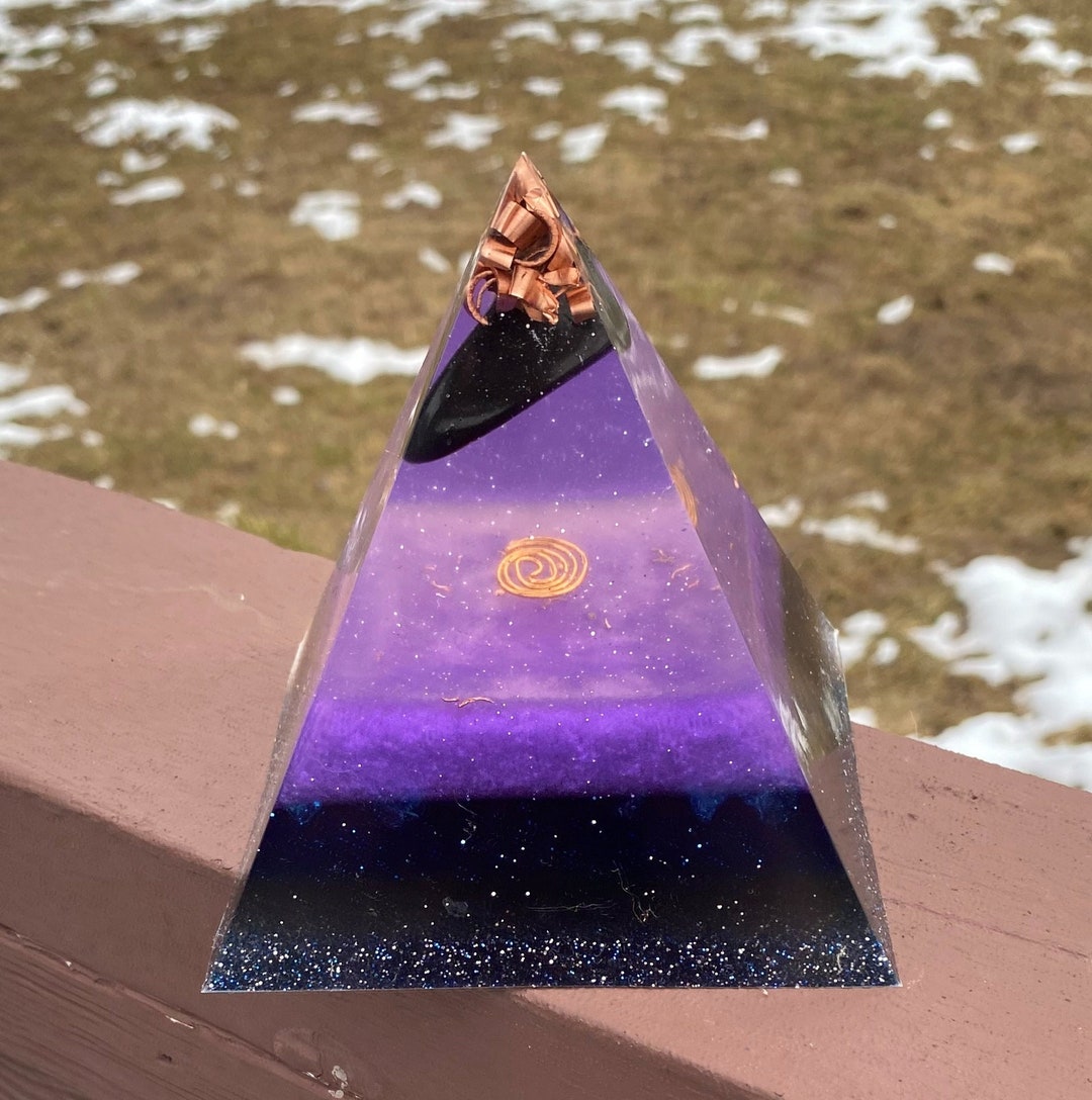 Shungite Tri-point Orgonite Orgone EMF Protection Healing Energy ...