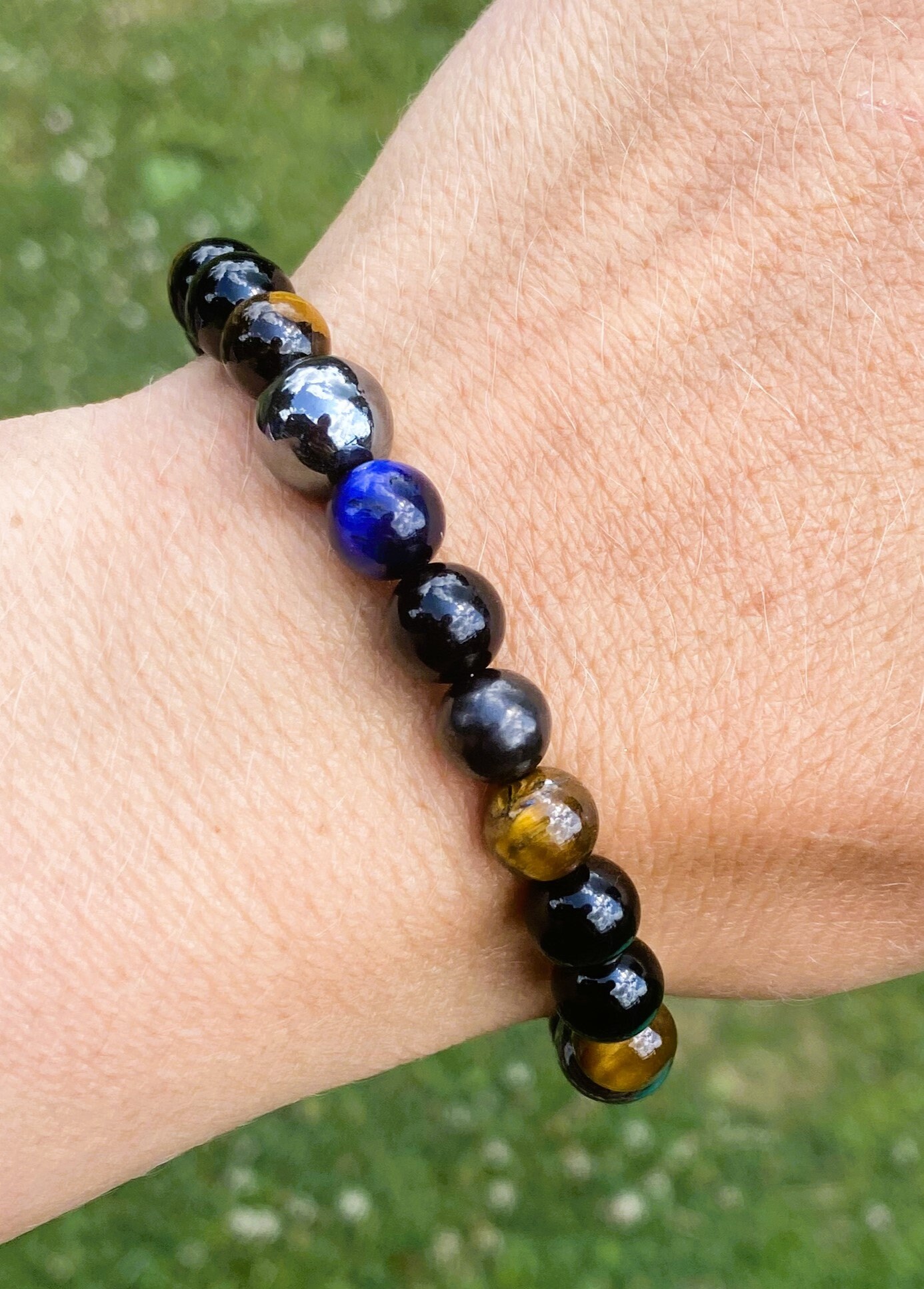 Shungite Royal Blue Tigers Eye Tigers Eye Black Obsidian - Etsy