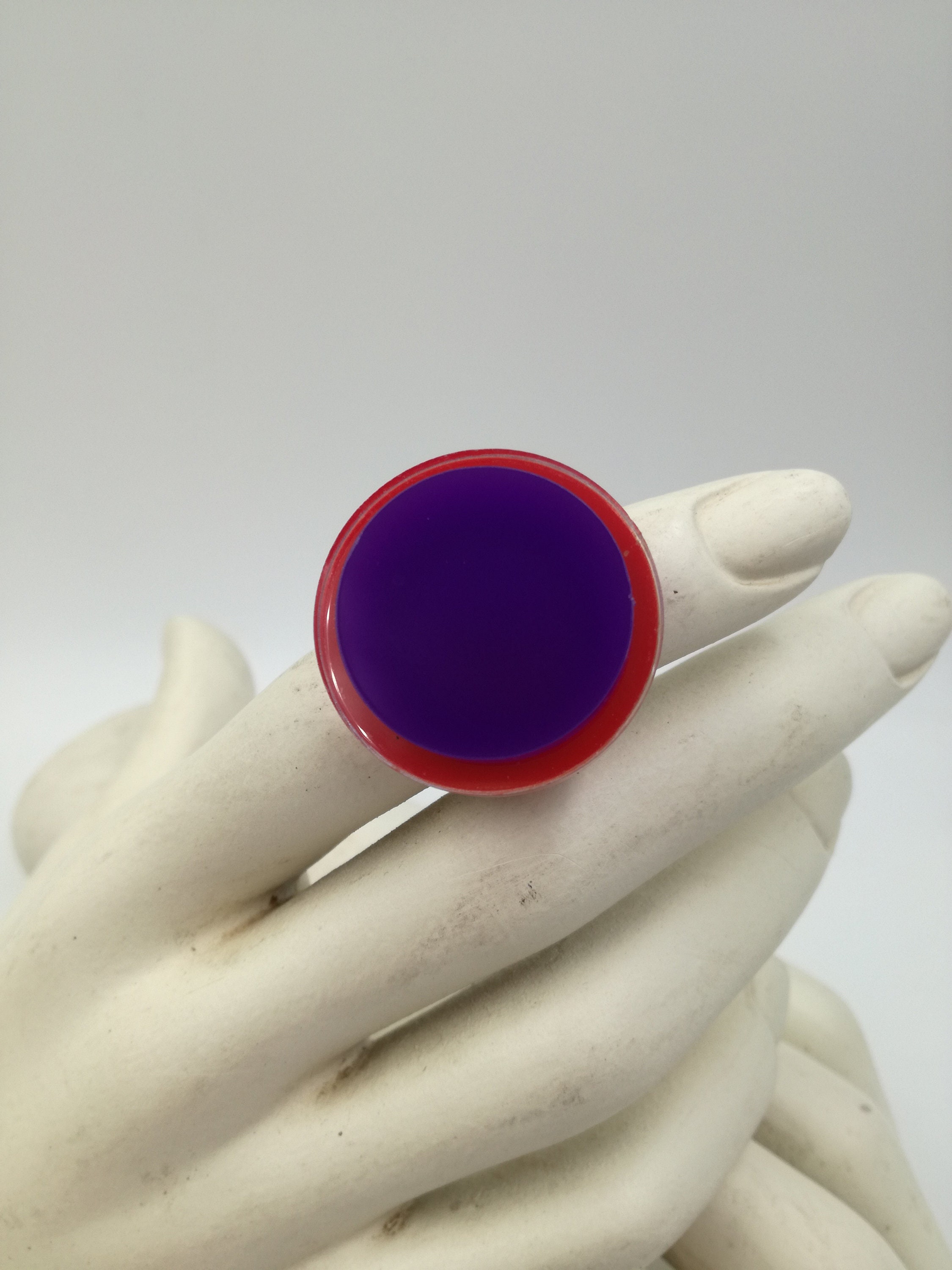 Round Ring Three Layers Plexiglas Diameter 30 Mm - Etsy