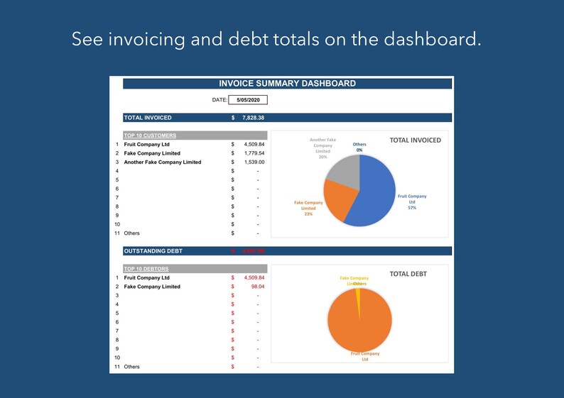 Invoice Tracker Template Excel Spreadsheet Invoice Schedule Etsy Invoice Tracker Template Excel Spreadsheet Invoice Schedule Etsy