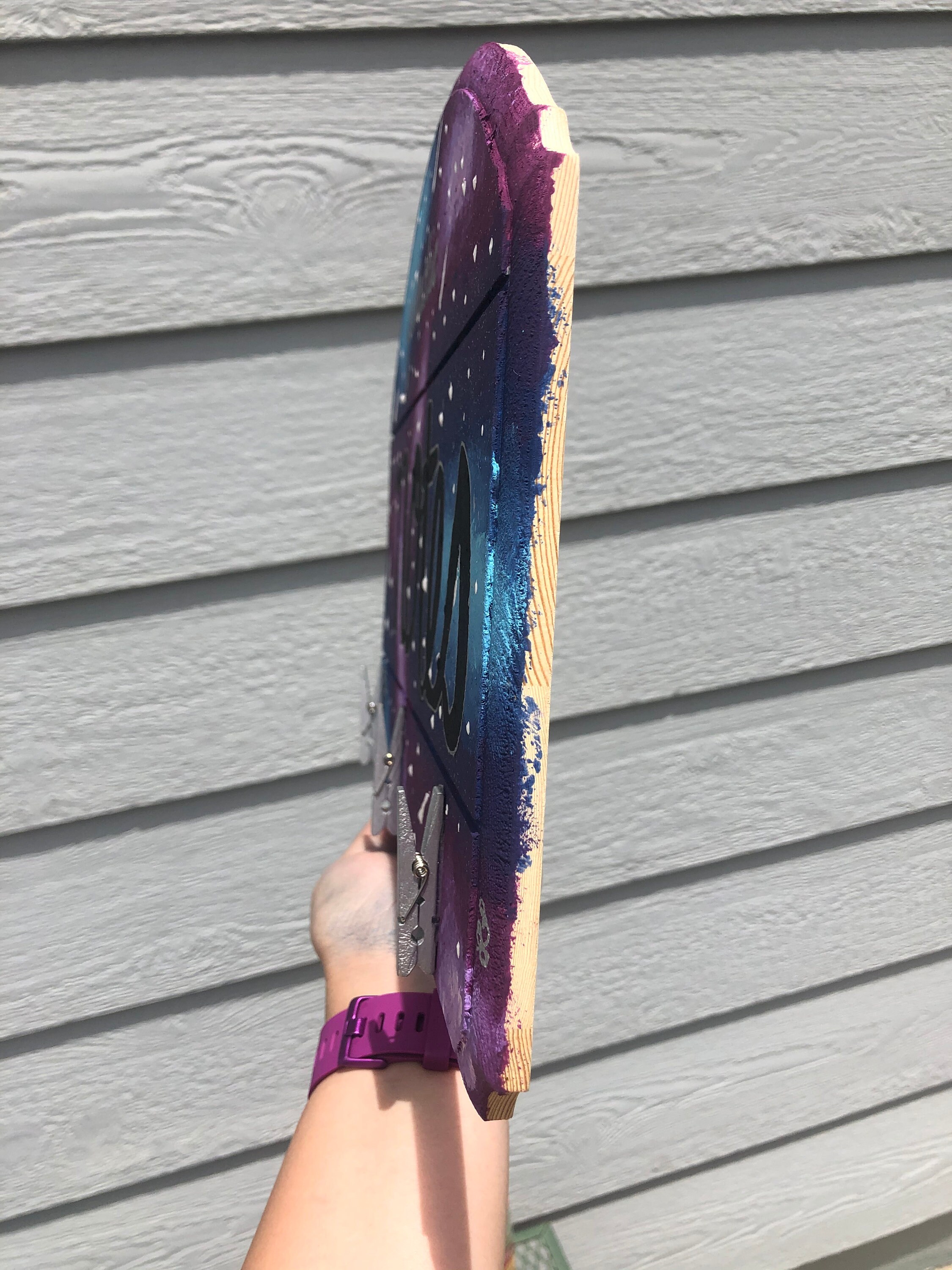 Galactic Notes Hanging Note and Photo Holder Plaque With - Etsy