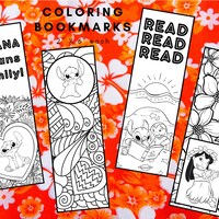 Coloring Bookmark, Printable Bookmarks, Kids Bookmarks, Geometric ...