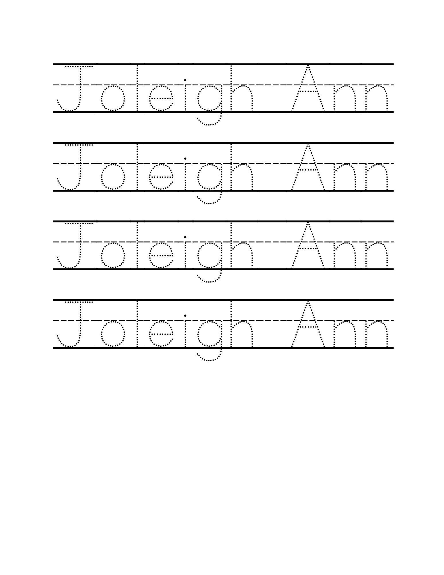 Custom Name Tracing Page, Personalized Name Handwriting Printable, Name ...