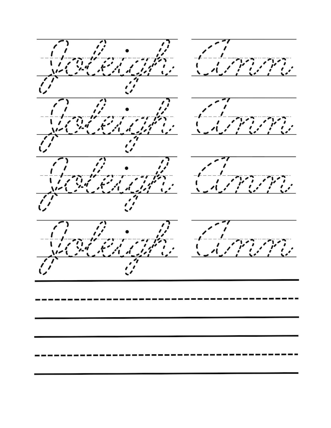 Custom Cursive Name Tracing Page, Personalized Cursive Name Printable ... Custom Cursive Name Tracing Page, Personalized Cursive Name Printable ...