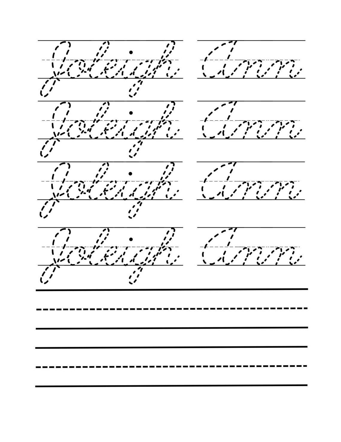 Custom Cursive Name Tracing Page, Personalized Cursive Name Printable ...
