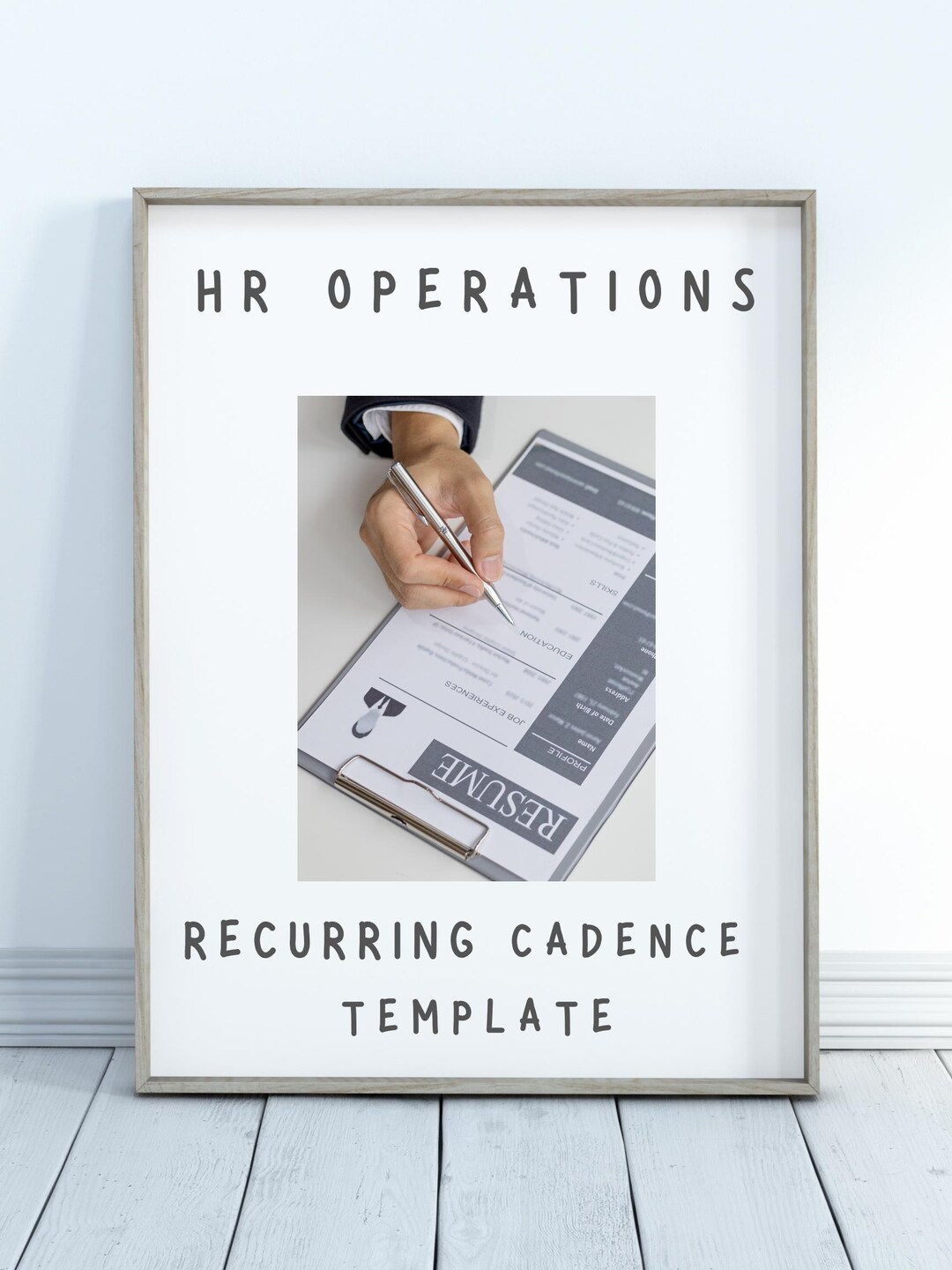 Workday Planner Template | Recurring Cadence Excel | Daily, Weekly ...